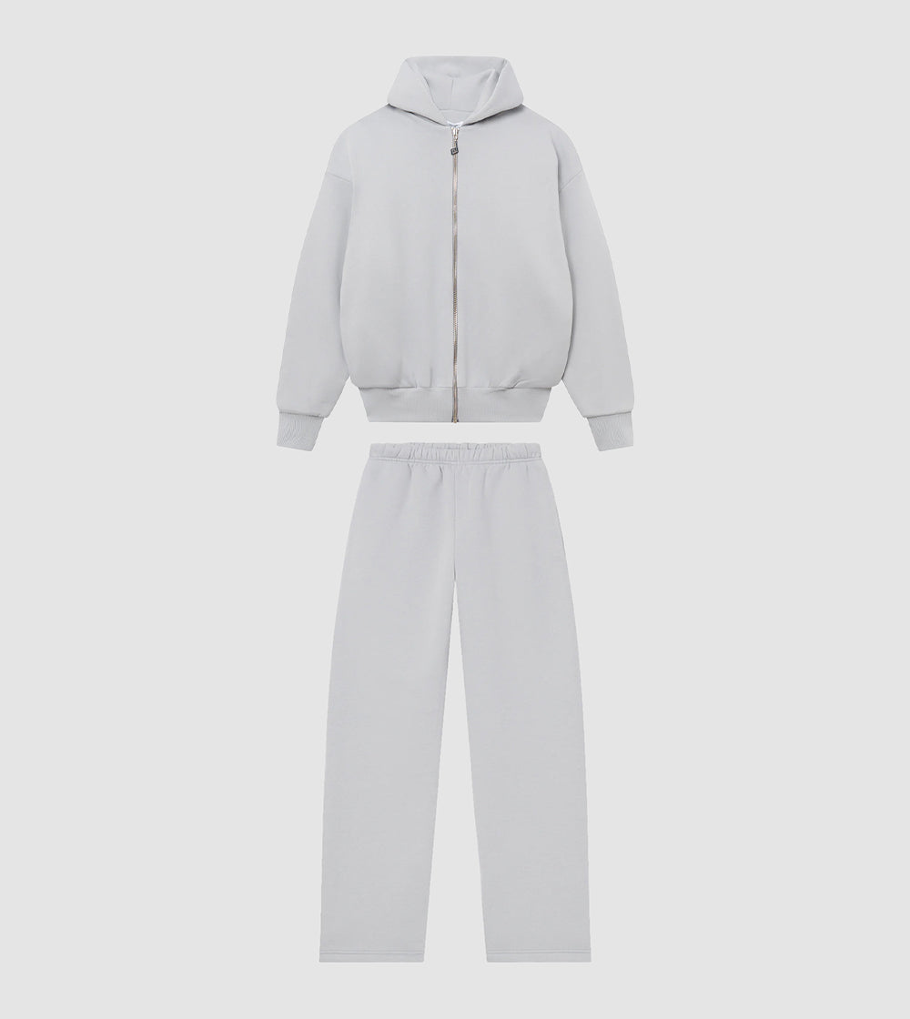 Zip Hoodie Tracksuit Stone – Perplex Clothing
